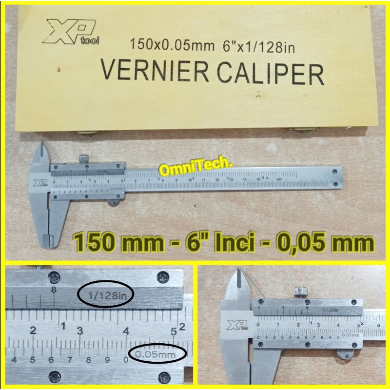 Jual Sigmat Jangka Sorong Vernier Caliper Manual 6" Inci 150mm 150 mm 12" 300mm | Shopee Indonesia