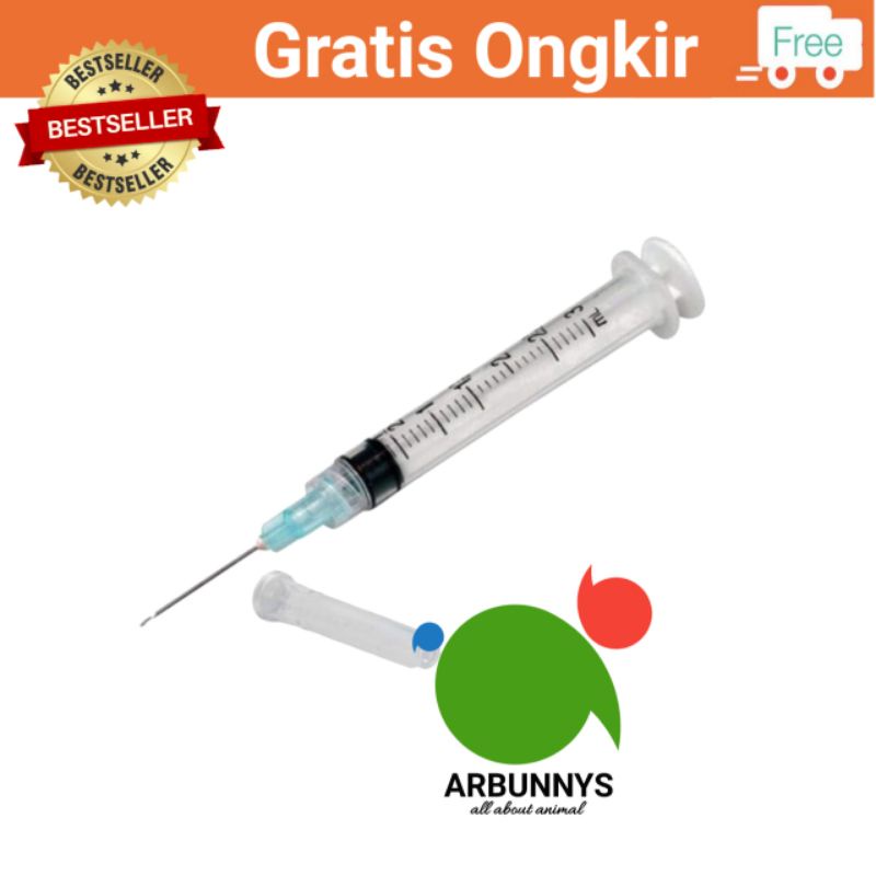 Jual Spet spuit 1cc 1ml 3cc 3ml injeksi untuk hewan | Shopee Indonesia