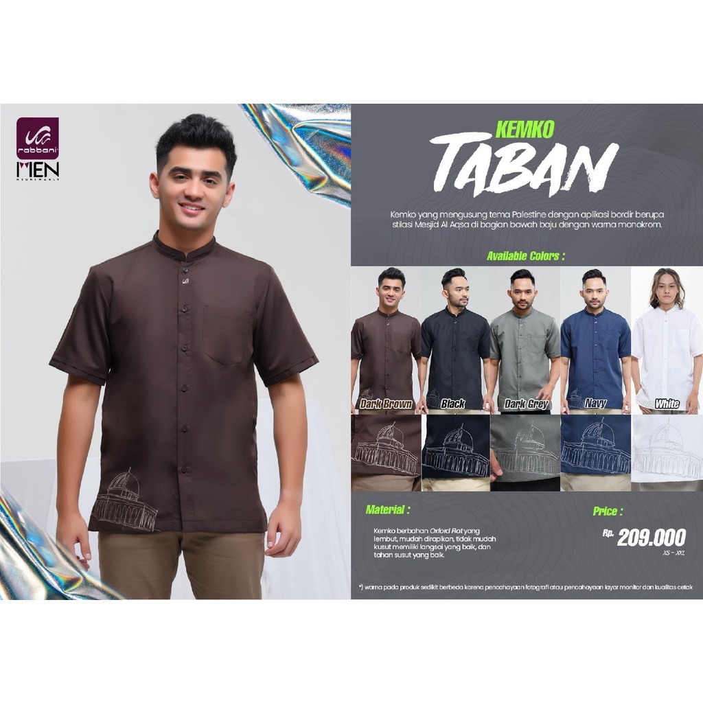Jual RABBANI - KEMKO TABAN | KEMEJA KOKO TABAN RABBANI ORI | KEMKO ...