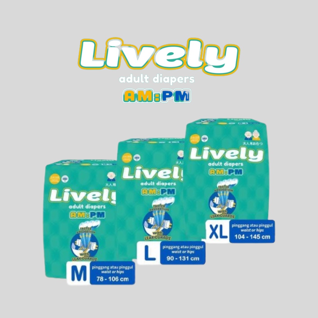 Jual Lively Adult Diapers Popok Dewasa Tipe Perekat | Shopee Indonesia
