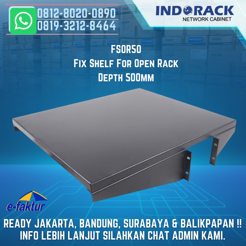 Jual Fixed Shelf Open Rack Flat Ambalan Tatakan Rak Server D. 500mm ...