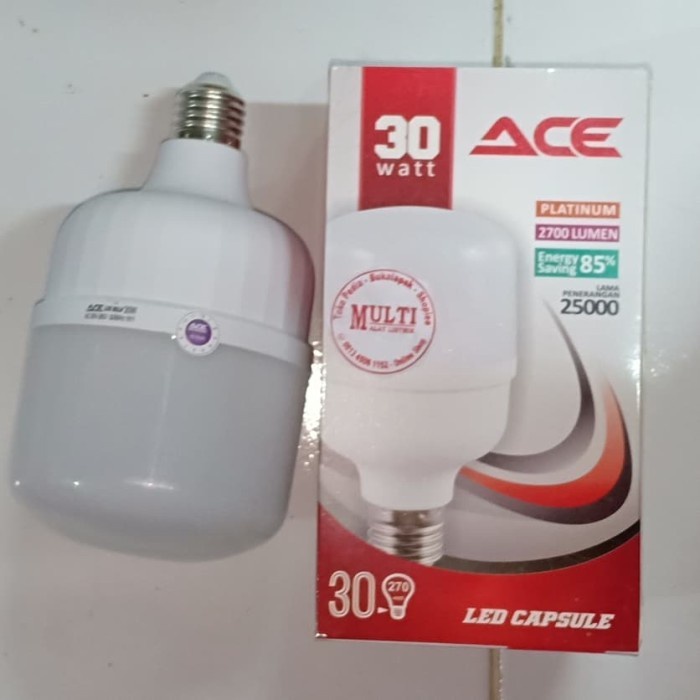 Jual Lampu garansi ACE Led Capsule 30W lampu led jumbo ACE kapsul jumbo big | Shopee Indonesia
