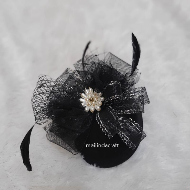 Jual Fascinator TOPI PESTA AKSESORIS PENGANTIN / TUNANGAN FLORA Topi ...