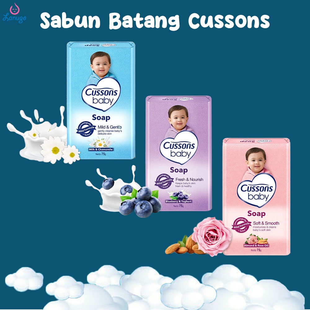 Jual Cussons Baby Soap Mild & Gentle / Soap Soft & Smooth / Fresh ...