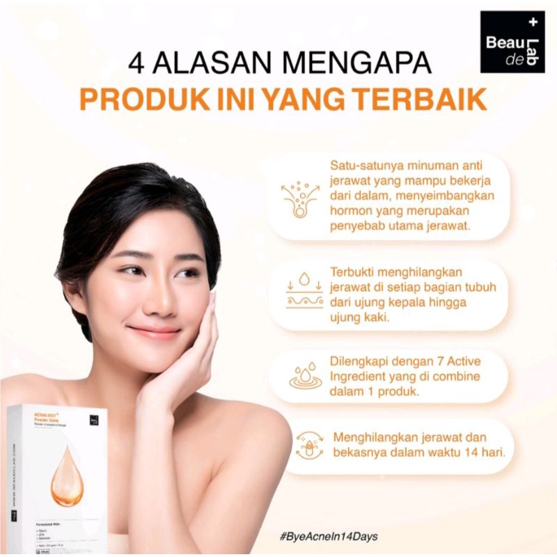 Jual Beaudelab Acnalogy Powder Drink | Shopee Indonesia