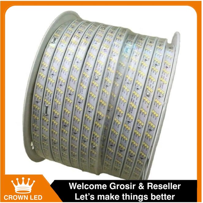 Jual Lampu Strip Selang SMD 2835 Meteran 120LED 180LED AC 220V PER METER | Shopee Indonesia