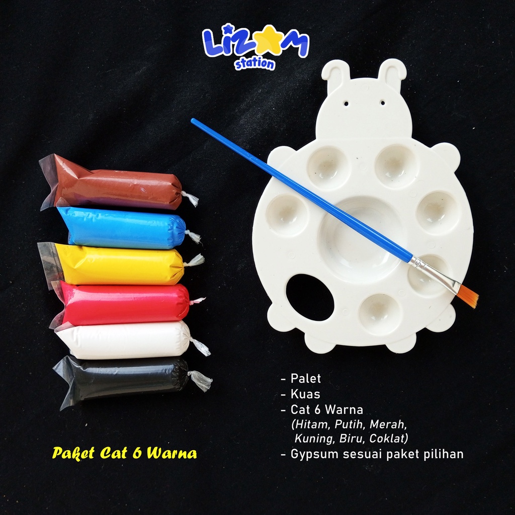 Jual PAKET FULL Mewarnai Gypsum Karakter | Gypsum Painting - Lizam ...