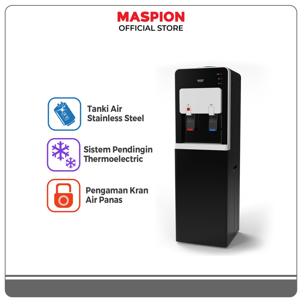Jual Maspion Standing Dispenser Hot and Cold MD 110 PAS Thermoelectric ...