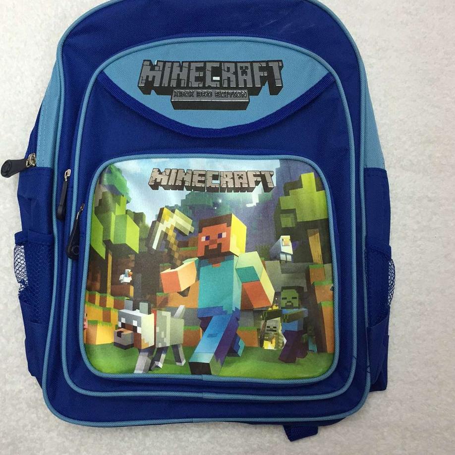 Jual Tas Minecraft / Minecraft Backpack / Tas Ransel Minecraft (Blue ...