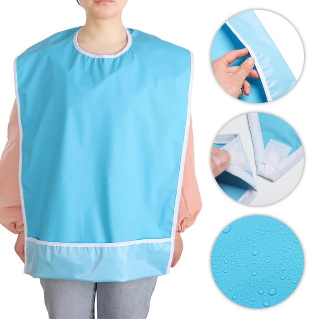Jual Celemek makan dewasa APRON BIB TAHAN AIR - Biru Muda 45x65cm ...