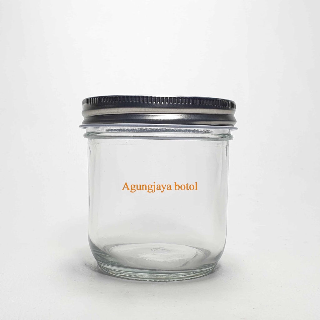 Jual Jar Kaca 300 Ml Bulat Curve / Jar Kaca / Toples Kaca / Jar Madu ...
