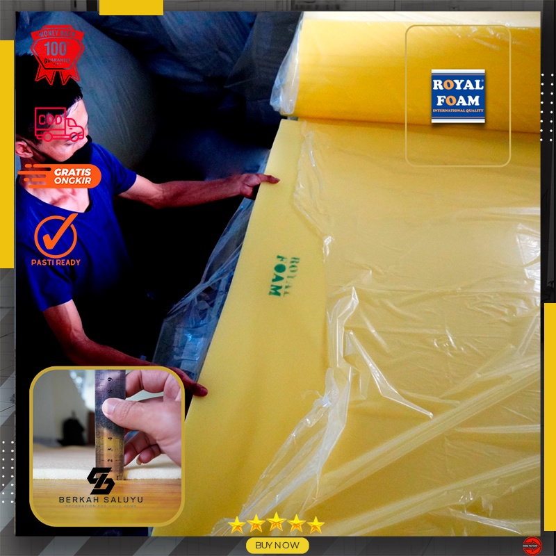 Jual Busa kuning Royal Foam empuk ukuran 200 cm x 150 cm x 1 CM ...
