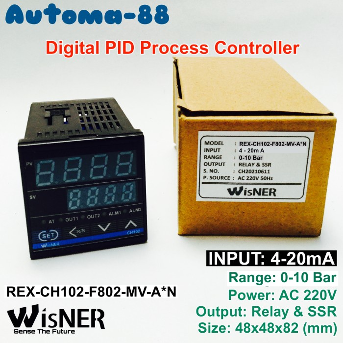 Jual Digital Pressure Controller Indicator 0-10Bar Input 4-20Ma Out ...