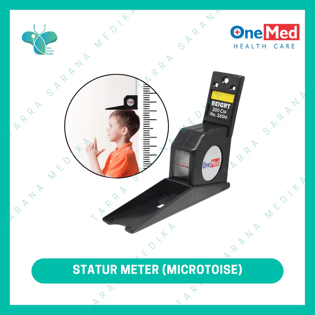 Jual OneMed Statur Meter Alat Pengukur Tinggi Badan 2m | Shopee Indonesia
