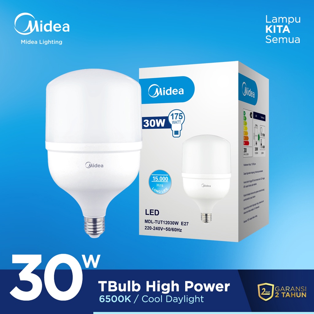Jual Midea Lighting - Lampu LED Tabung 30 Watt 6500K - White - Coolday ...
