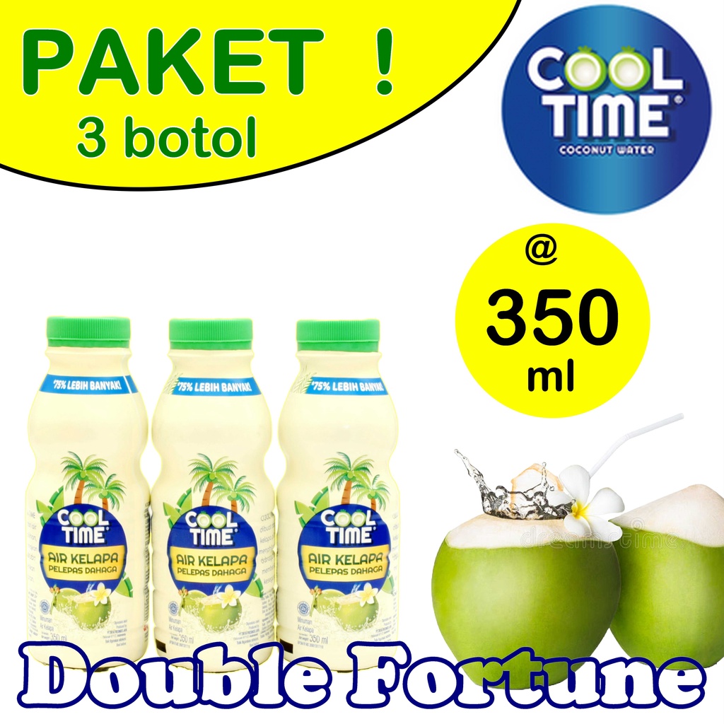 Jual Cool Time 3 X 350 ml Minuman Air Kelapa Siap minum Coconut Water ...