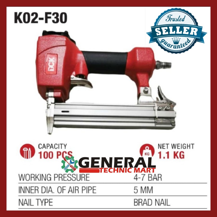 Jual Mesin paku tembak angin brad nailer 30mm K02-F30 DCK | Shopee ...