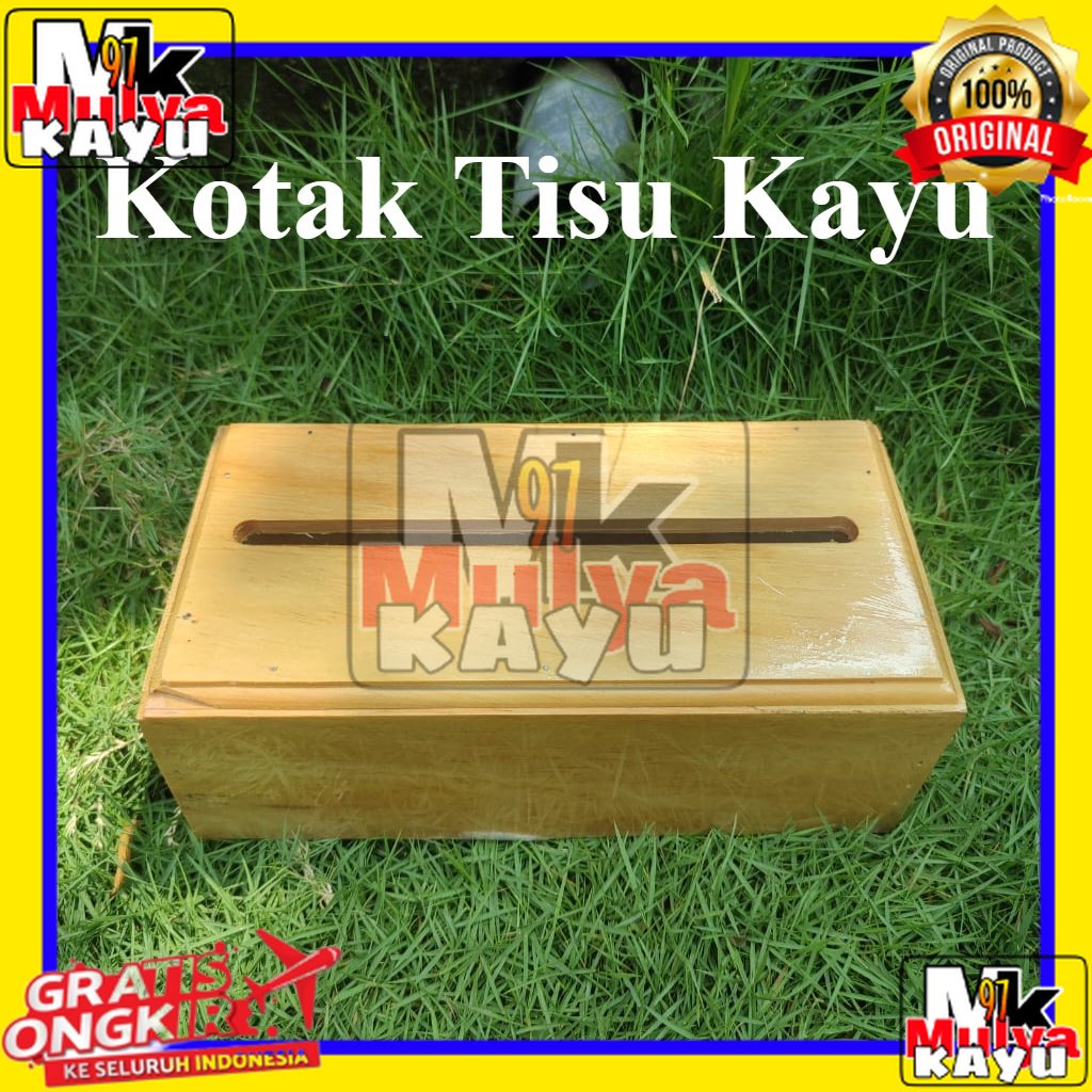 Jual Kotak tisu kayu plitur / kotak tissu mobil / tempat tisu minimalis ...