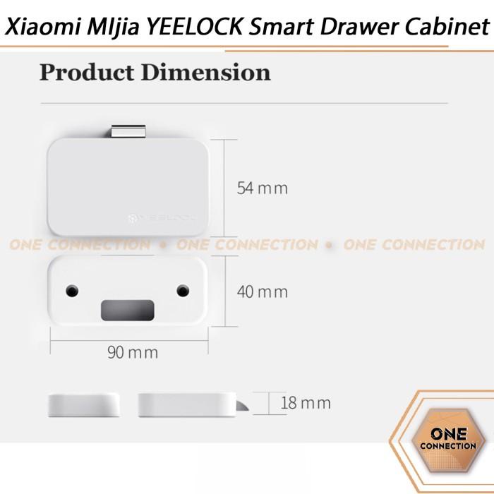 Jual Xiaomi MIjia YEELOCK Smart Drawer Cabinet Lock Keyless Bluetooth ...