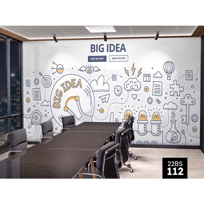 Jual Wallpaper Dinding Custom Mural Kata Motivasi Bisnis Positif Kantor ...
