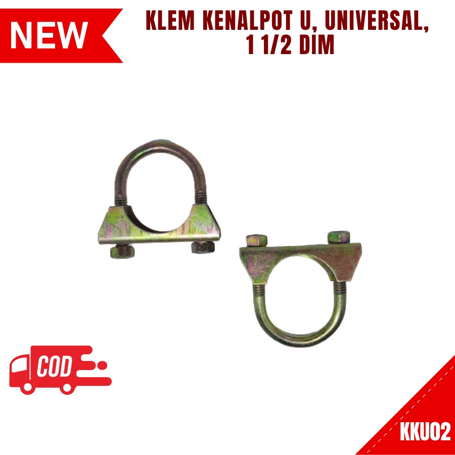 Jual Klem Kenalpot Universal ukuran 1,5 inci (1,5 dim) (38mm) Klem Baut ...