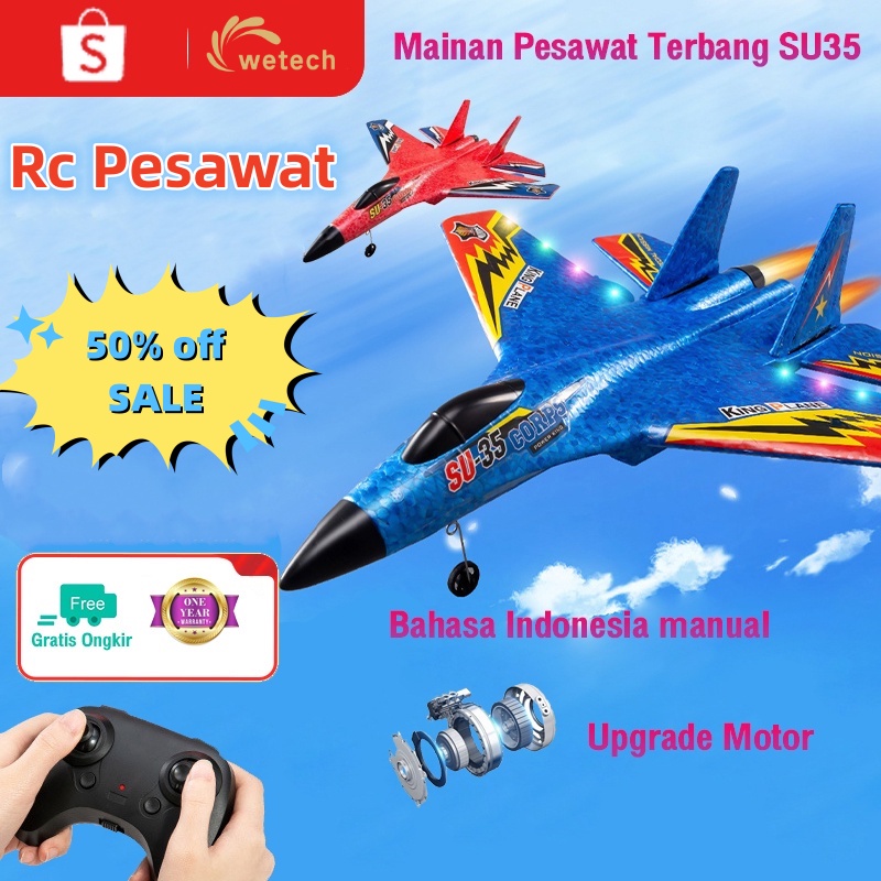 Jual Wetech Mainan Pesawat Terbang Remote Control Led Pesawat Glider ...