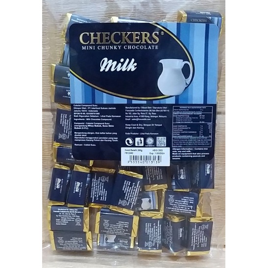Jual MURAH Chocolate Checkers Mini Chunky 300gr HALAL / Coklat Malaysia ...