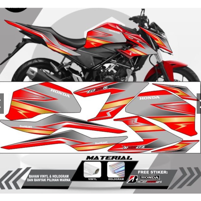 Jual Sticker Striping Variasi Hologram Vinyl Honda CB 150R V2 2015-2018 ...