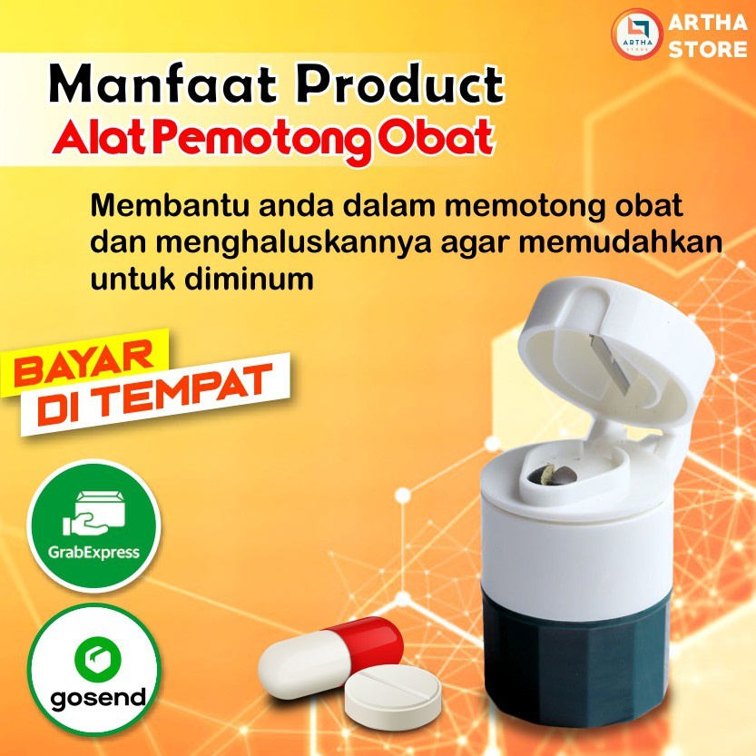 Jual Alat Pemotong Penumbuk Penghancur Obat 4 In 1 - 4 In 1 Pill Cutter ...