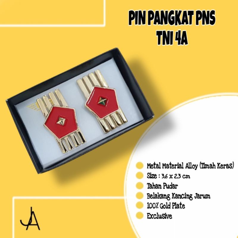 Jual PIN PANGKAT PNS TNI 4A BREVET PANGKAT PNS TNI 4A BRIVET | Shopee ...