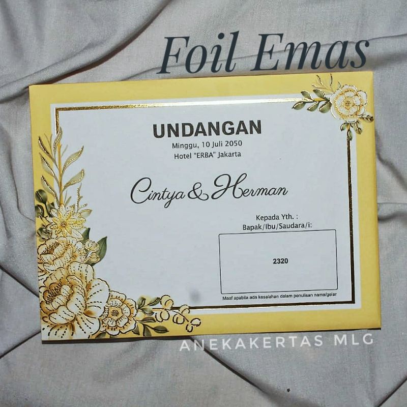 Jual Blangko Undangan Erba 2320 Terbaru (Cek Deskripsi) | Shopee Indonesia