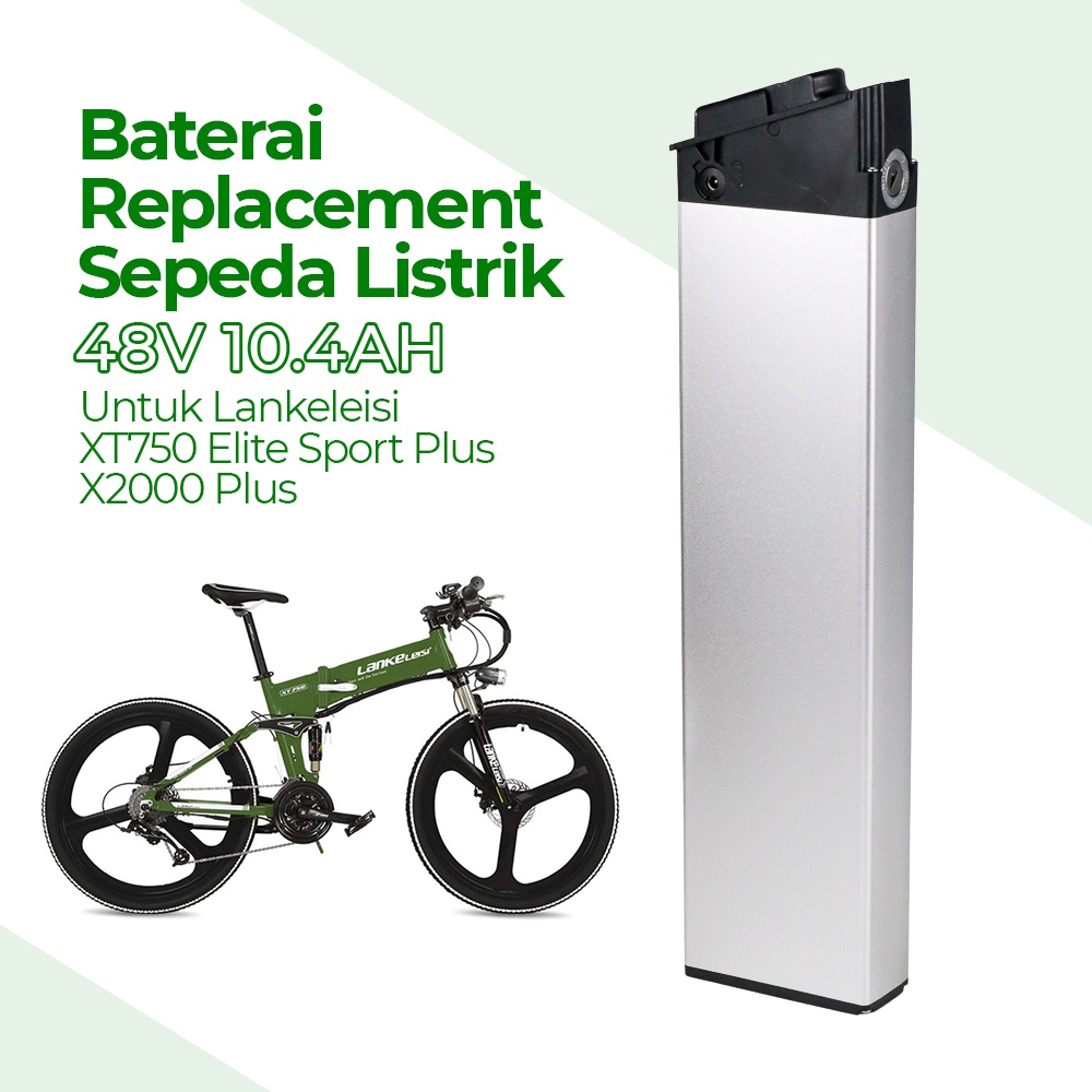 Jual Baterai Batere Replacement Sepeda Listrik 48V 10.4AH XT750 Elite ...