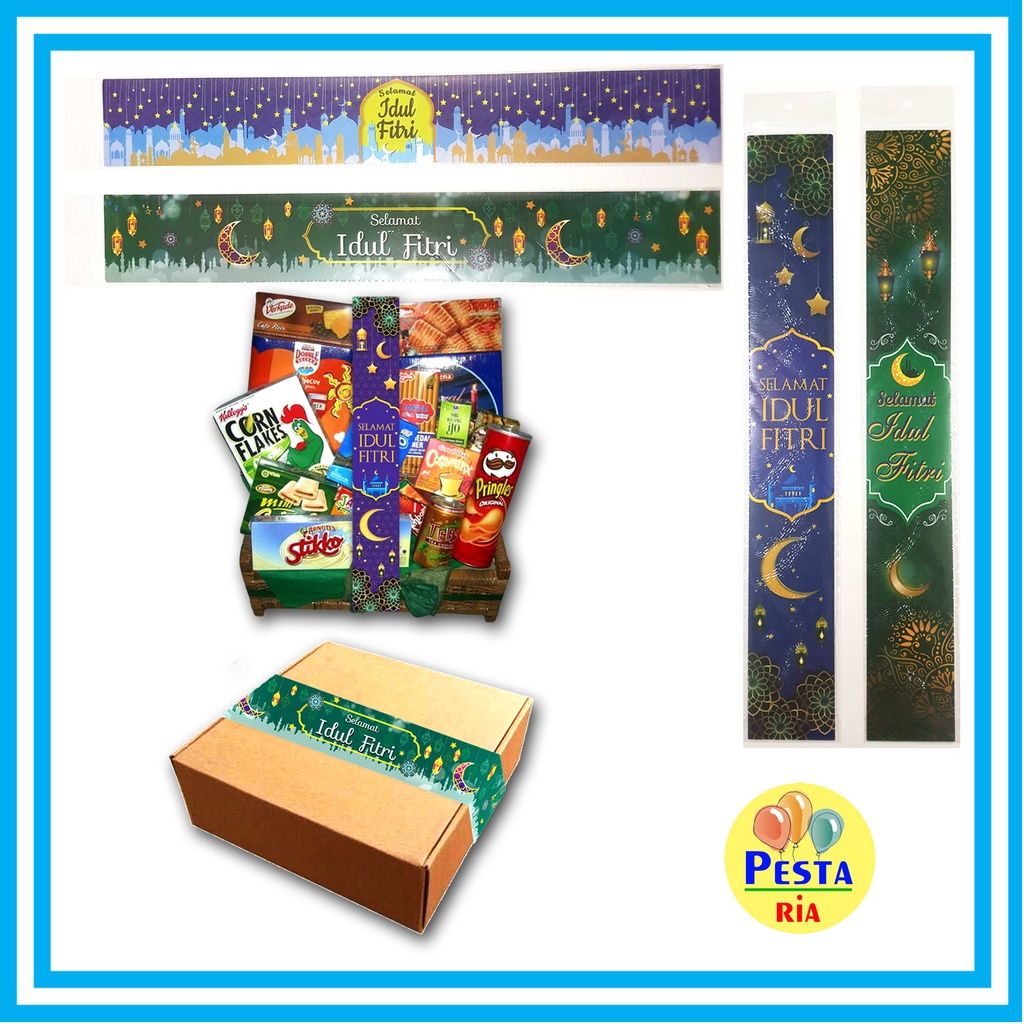 Jual Murah!!! (1Pak Isi 10Pcs) Paper belt Idul Fitri, sabuk toples idul ...