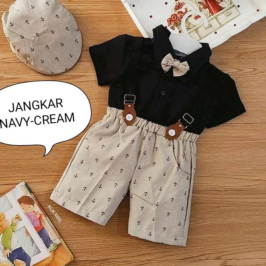 Jual Klik Mds Jumper Baju Anak Laki-laki Motif Suspender Jangkar Free ...