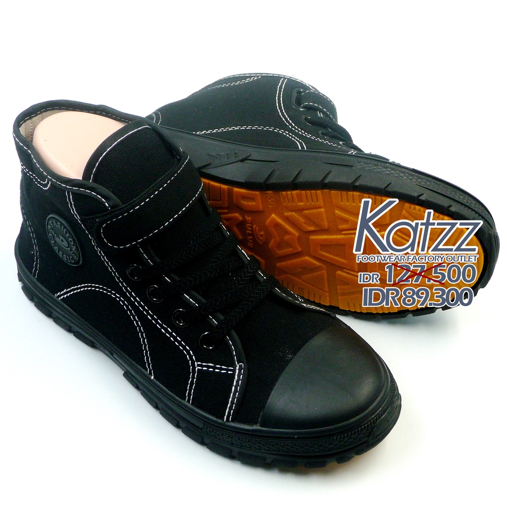 Jual Katzz - Sepatu Sekolah Uk 28 - 36 / Sepatu Sekolah Full Hitam ...