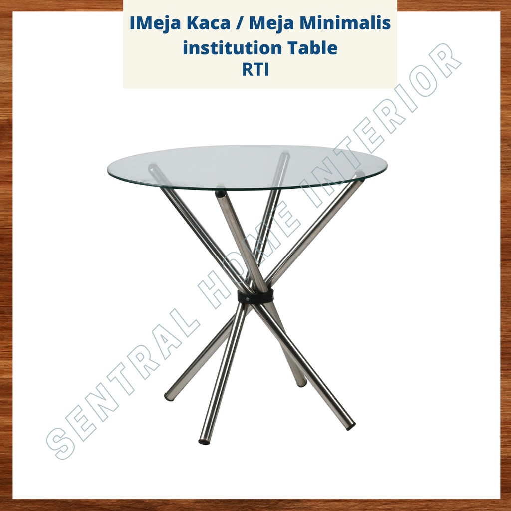 Jual Meja Kaca/Minimalis/Modern Institution Table - Kaki Stainless ...
