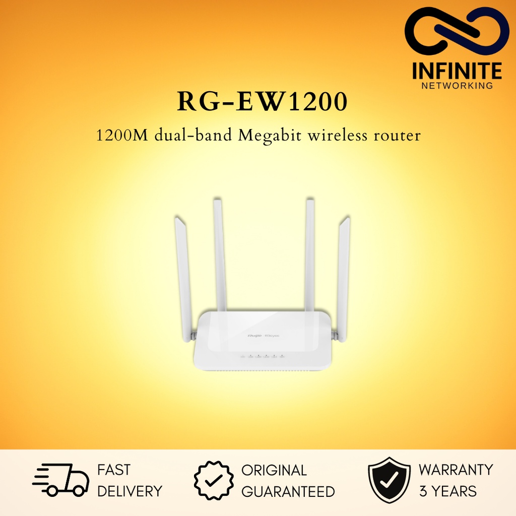 Jual Ruijie Reyee soho mesh router RG-EW1200 dua band 1167M | Shopee ...