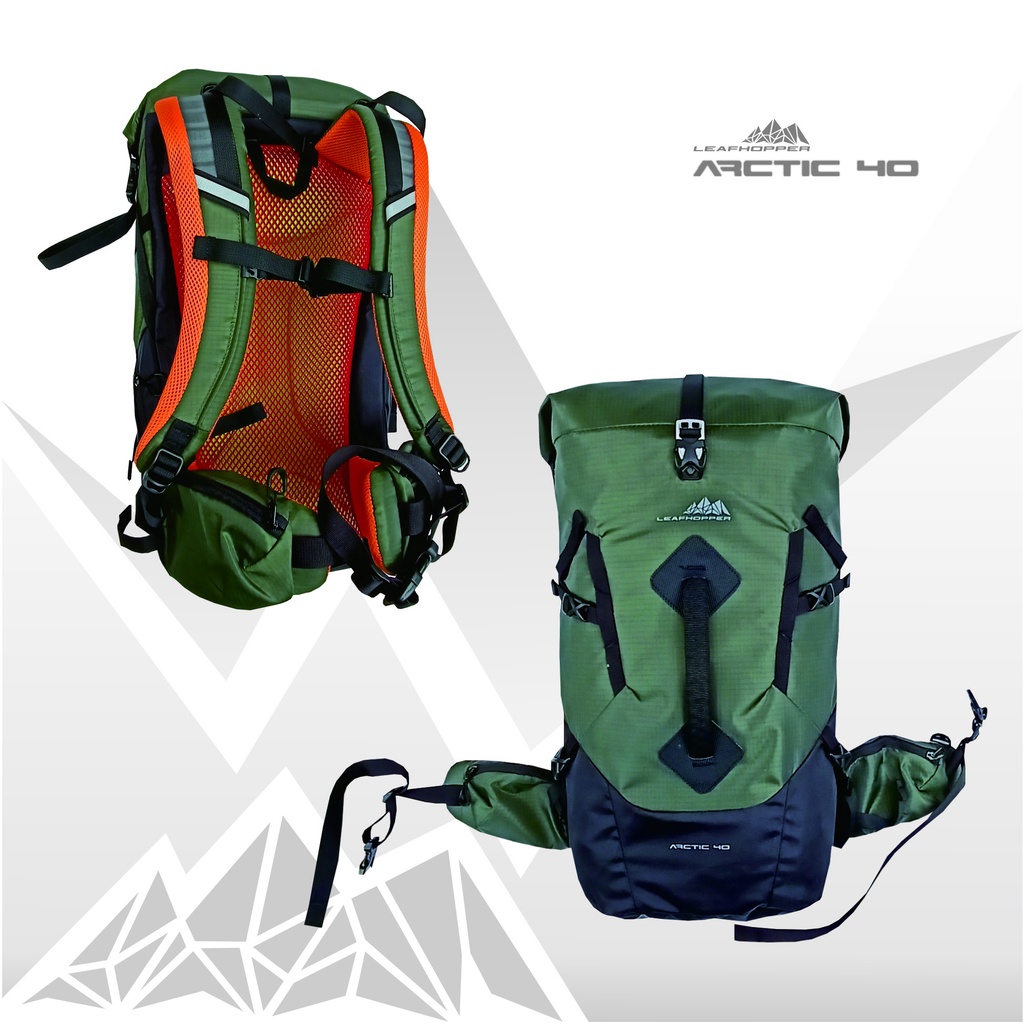 Jual Keril Rolltop UL backpack 40L Leafhopper ARCTIC series FREE RAINCOVER | Shopee Indonesia