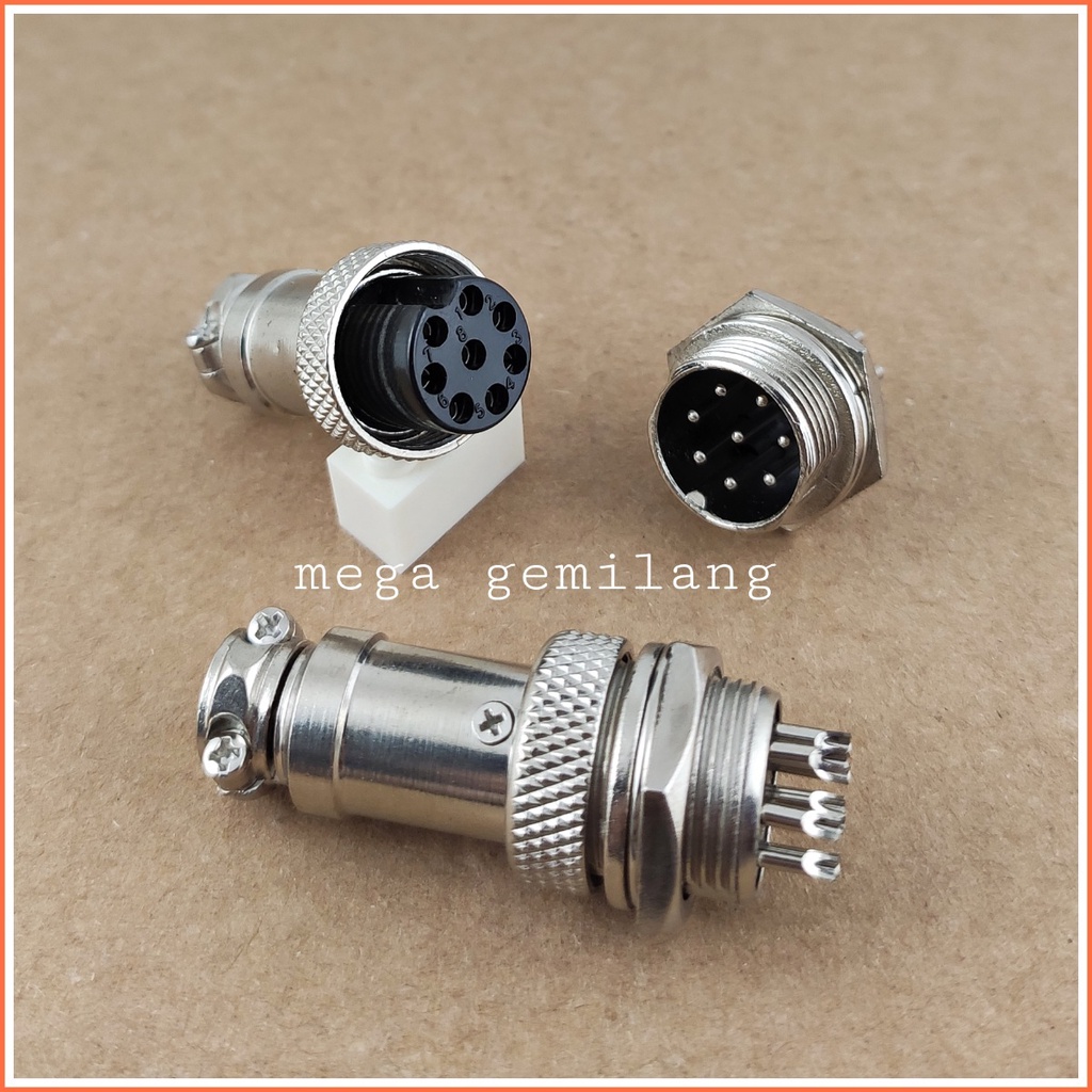 Jual Konektor CB besi 2 pin sampai 10 pin diameter 16mm | Shopee Indonesia