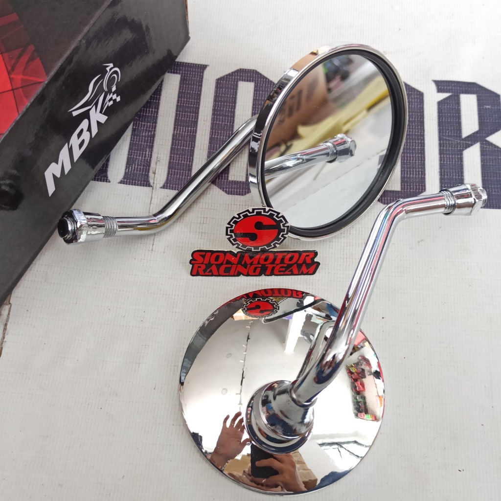 Jual Spion Bulat Model Vespa Mini Retro Classic Klasik Honda Chrome MBK ...