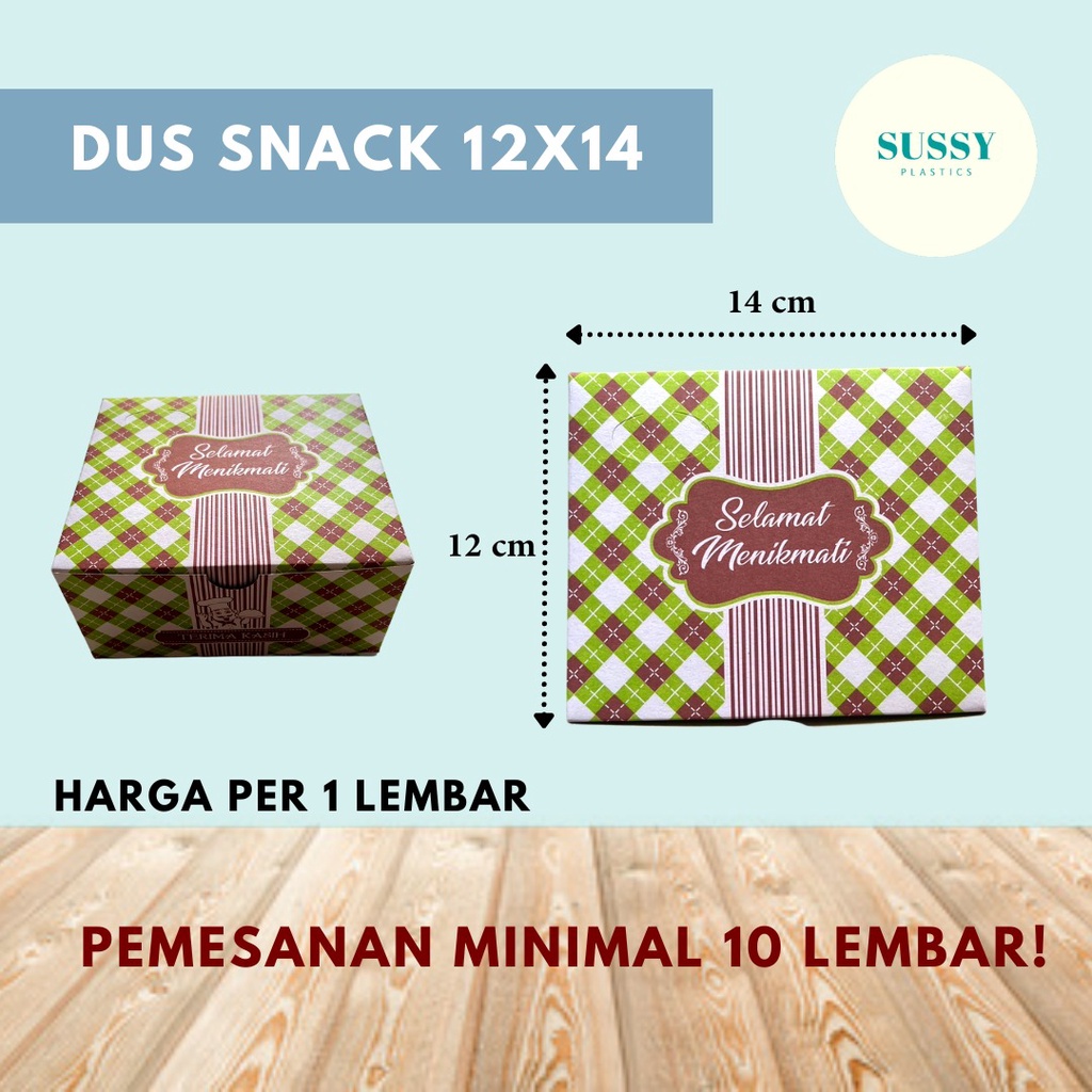 Jual DUS SNACK / DUS GS MOTIF / DUS KUE 12X12 12X14 12X16 18X18 ...