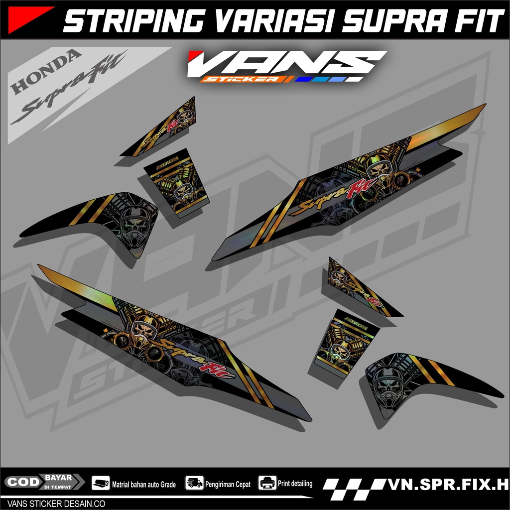 Jual Stiker Striping SUPRA FIT NEW 2006, fit x,fit s fit old - Lis ...