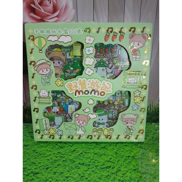 Jual Stiker Viral momo, Anne isi 100 lembar/box karakter lucu ...