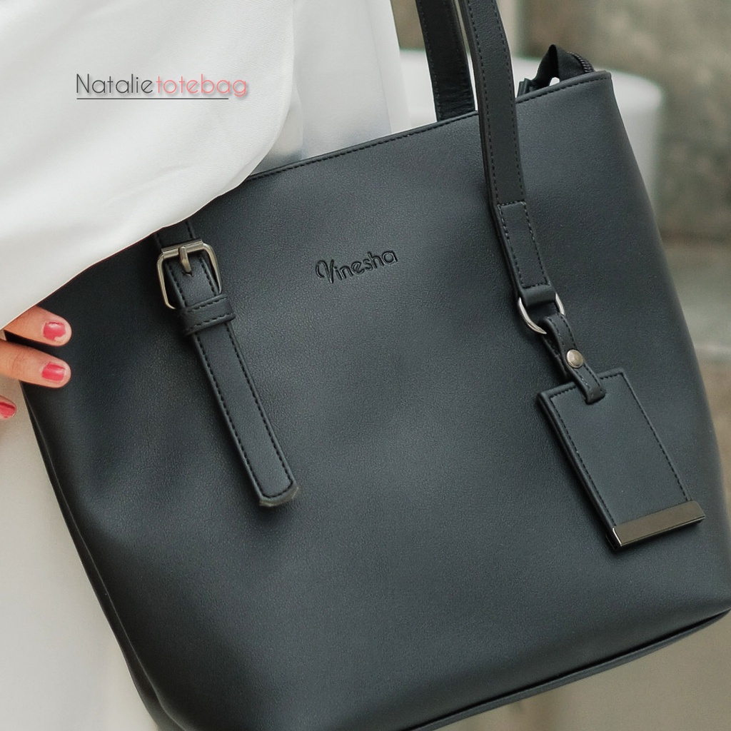 Jual Totebag Tas Kuliah Wanita Natalie Tas Bahu Wanita | Shopee Indonesia