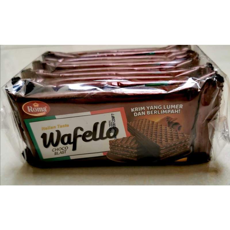 Jual Roma Wafello Wafer Coklat 15gr [isi 10pcs/pak] | Shopee Indonesia