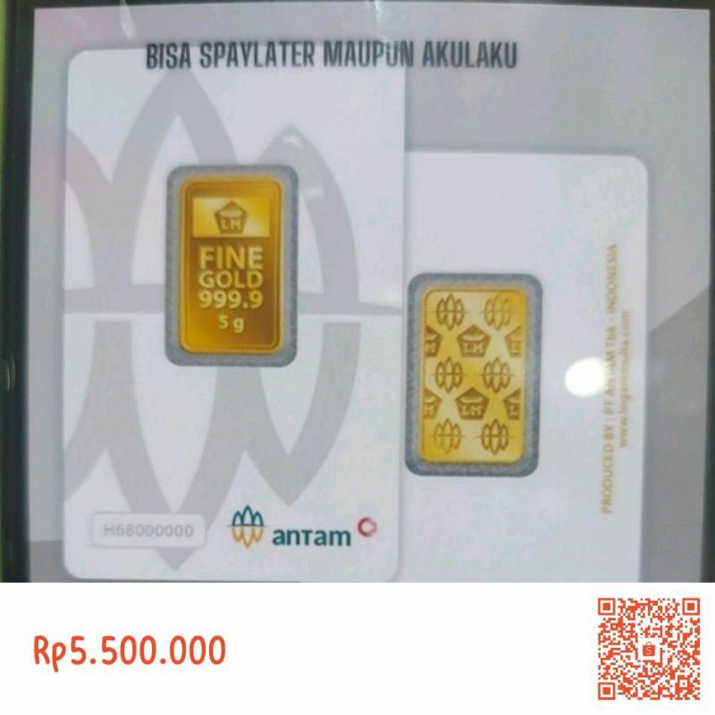 Jual Emas antam 5gram Original antam | Shopee Indonesia