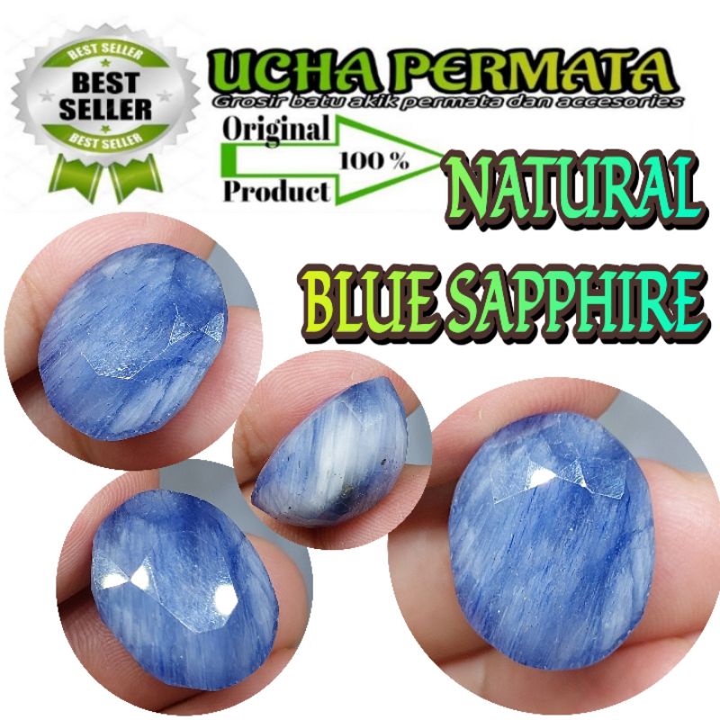 Jual NATURAL BATU AKIK PERMATA BLUE SAFIR AFRIKA WARNA MOTIF UNIK ...