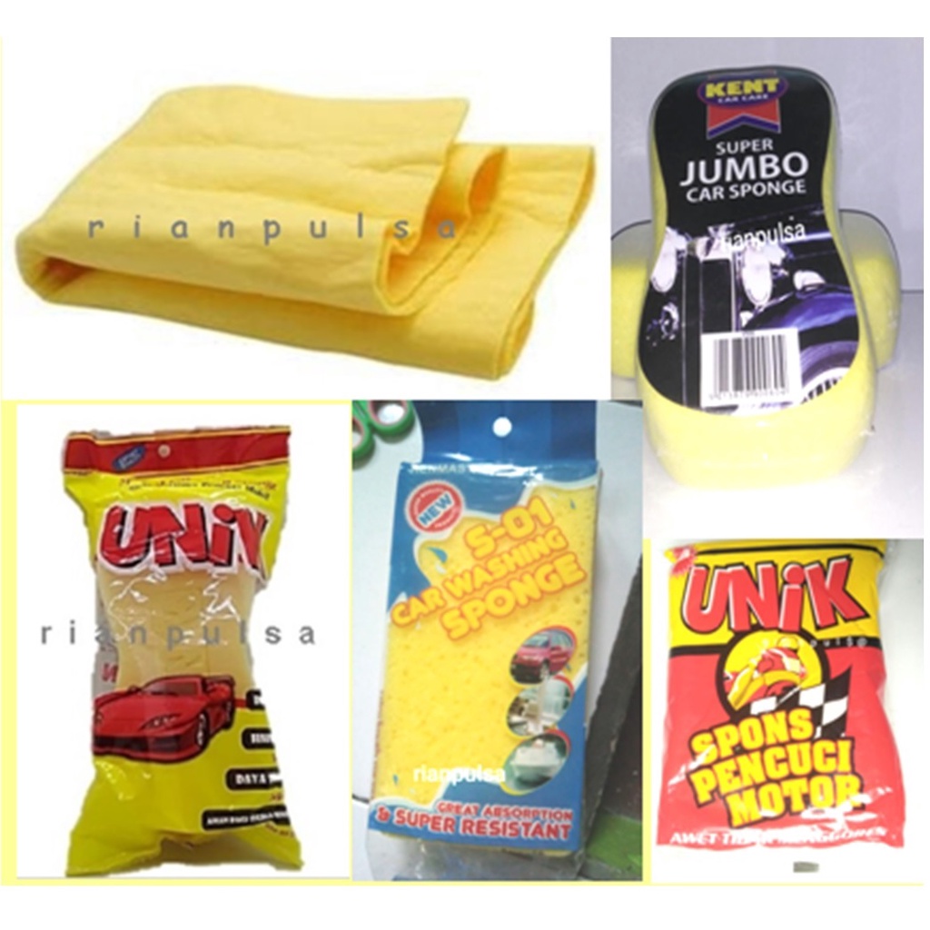 Jual KENMASTER SUPER JUMBO Sponge cuci mobil Kent Spoon car care motor ...