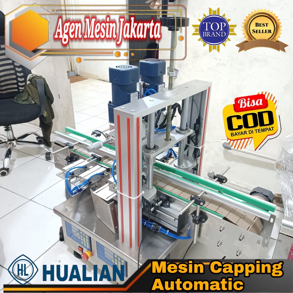 Jual Mesin Capping Full Automatic Mesin Press Tutup Botol Conveyor ...
