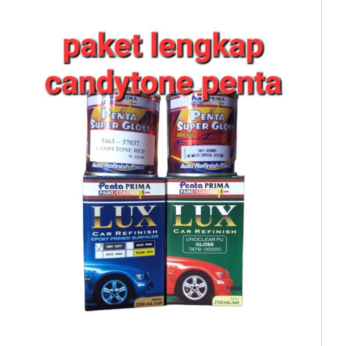 Jual PAKET LENGKAP PENTA SUPER GLOSS CANDYTONE - CANDY MERAH BIRU TOSCA ...